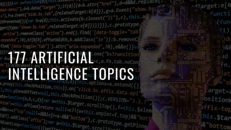 177 Brilliant Artificial Intelligence Research Paper Topics